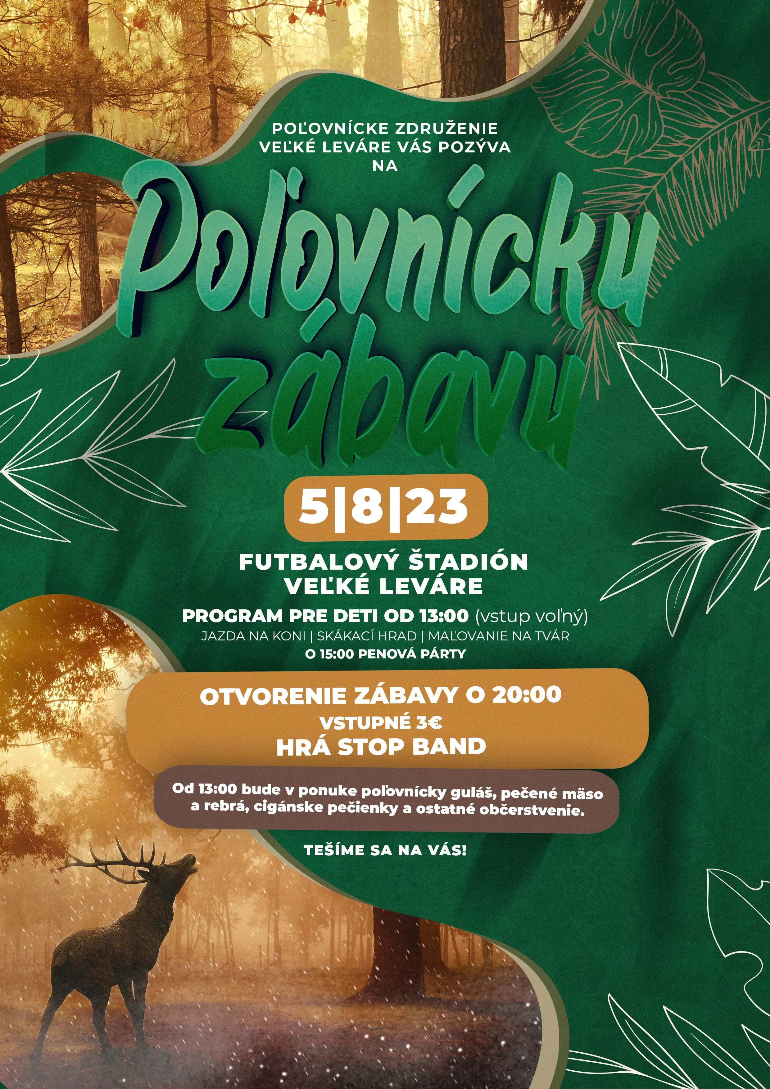 Pozvánka na poľovnícku zábavu